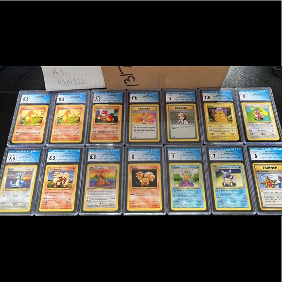 Pokémon | Toys | Arcanine First Edition Shadowless Pokmon Cards Graded ...